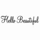 VWAQ Hello Beautiful Wall Decal Inspirational Quotes Beauty Mirror ...
