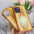 3D Toast Bread Phone Case For iPhone 14Pro MAX Case 15 14 13Pro 12 11 ...