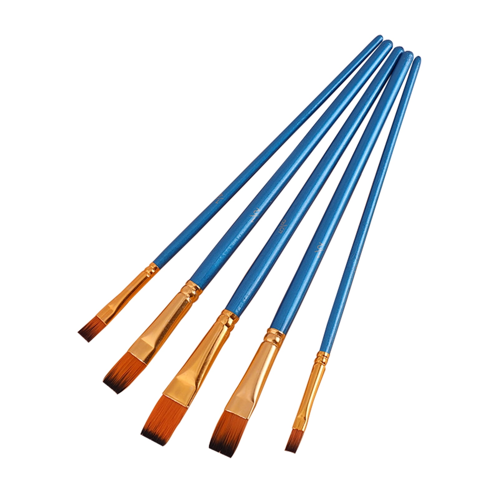 Juego de 5 pinceles para pintar, pincel plano para artista, pinceles de ...