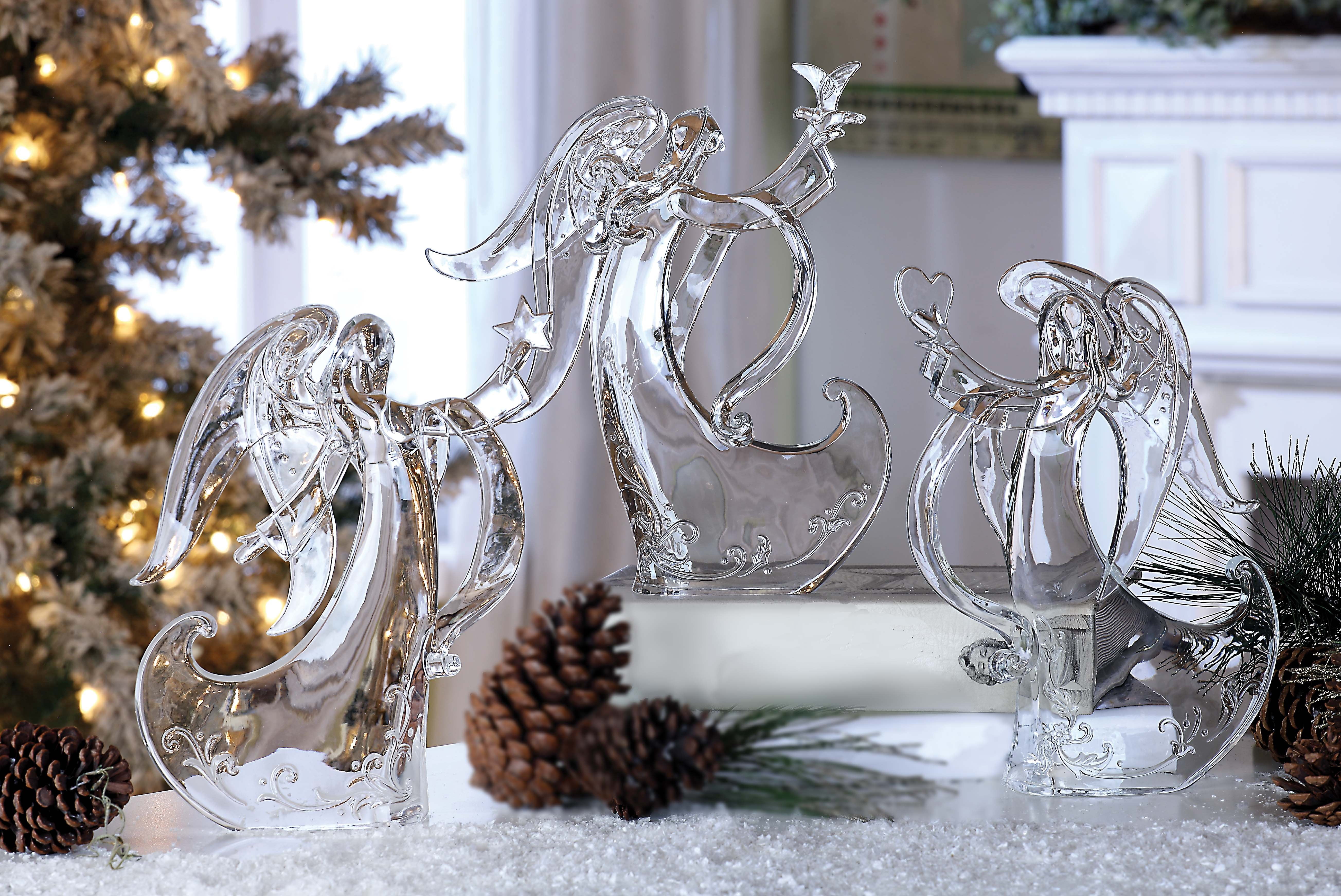 Icy Craft Heart, Star & Dove Winged Angels Quantity: Case of 2 Pieces ...