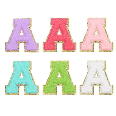 Chenille Letters K Patches 4-1/2 Inch Iron on Letters K Patches Golden ...