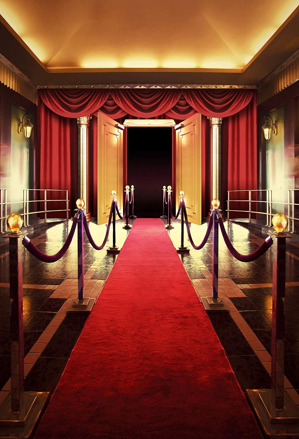 ABPHOTO Polyester Red Carpet Backdrop Prom Background Photography Stage ...