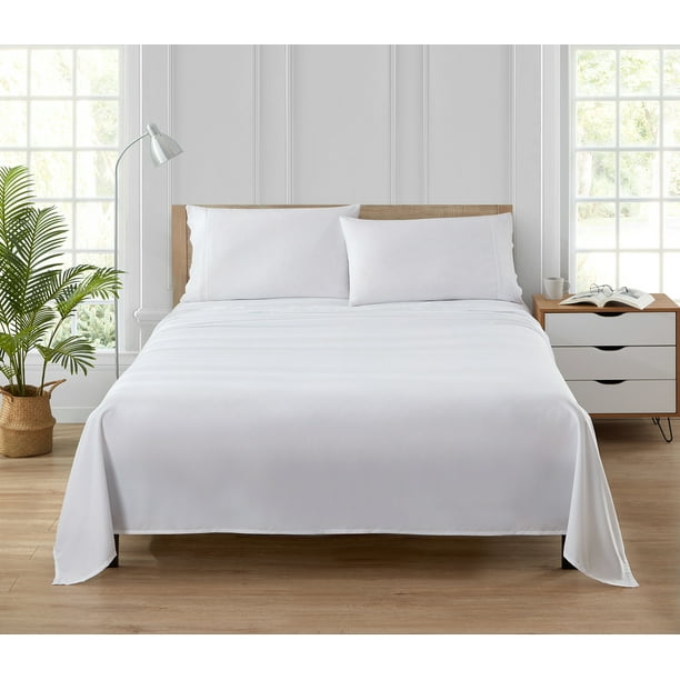 Simply Shabby Chic Embroidered 3-Piece Soft Washed Microfiber Sheet Set ...