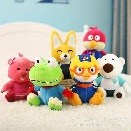 12" Pororo Plush Dolls Korean Animation Dolls Soft Stuffed Animals Toy ...