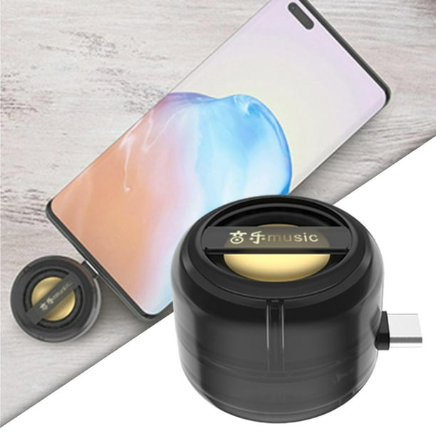 Minialtavoz USB-C para teléfono, Plug and Play, con graves ...