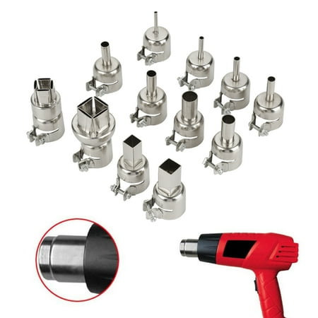 Garosa Heat Gun Nozzle, Hot Air Station Nozzle,12pcs Heat Gun Nozzles ...