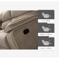 MANBAS Manual / Electric Recliner Fabric Sofa Set for Living Room ...