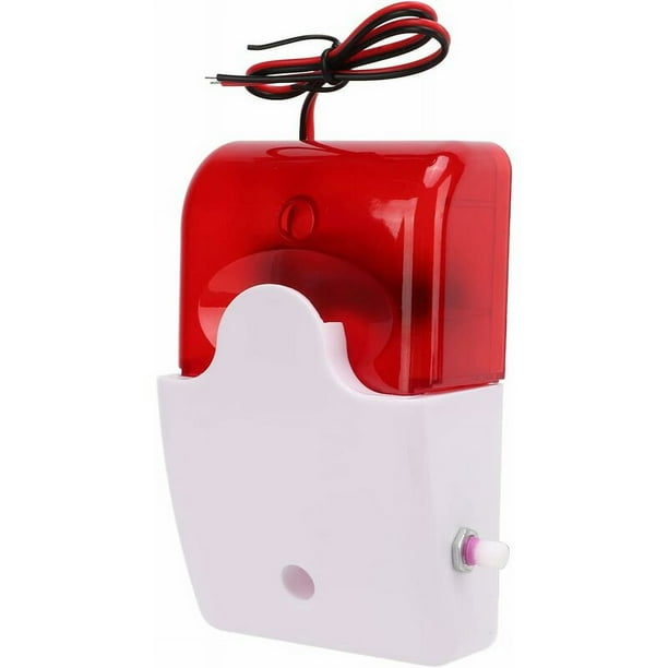 12V Warning Light, Flashing Sound, High Decibel Adjustable Siren Horn ...