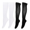 2 pares de calcetines holgados para mujer, calcetines largos de moda ...