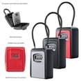 4 Digit Key Lock Box - Outdoor Portable Combination Key Safe ...