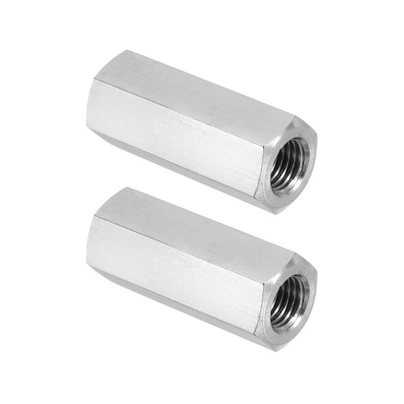 CERPXFF-M8 x 1.25-Pitch 304 Stainless Steel Hex Coupling Nuts, 6Pcs ...