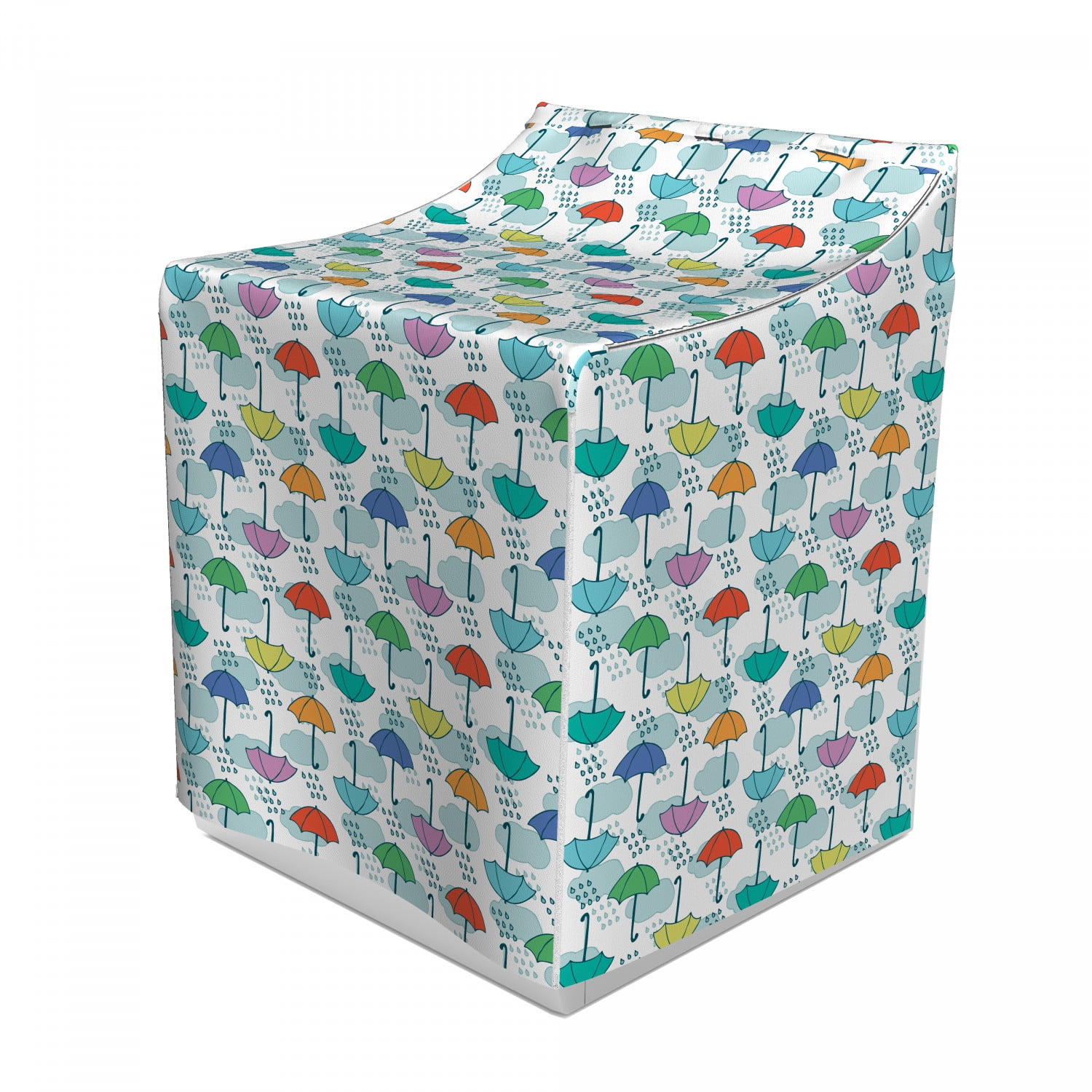 Umbrella Washer Cover, Parasol Pattern in the Rain Cartoon Style ...
