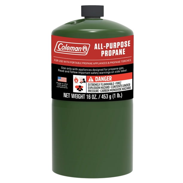 Coleman All-Purpose Propane Gas Cylinder, 16oz - Walmart.com