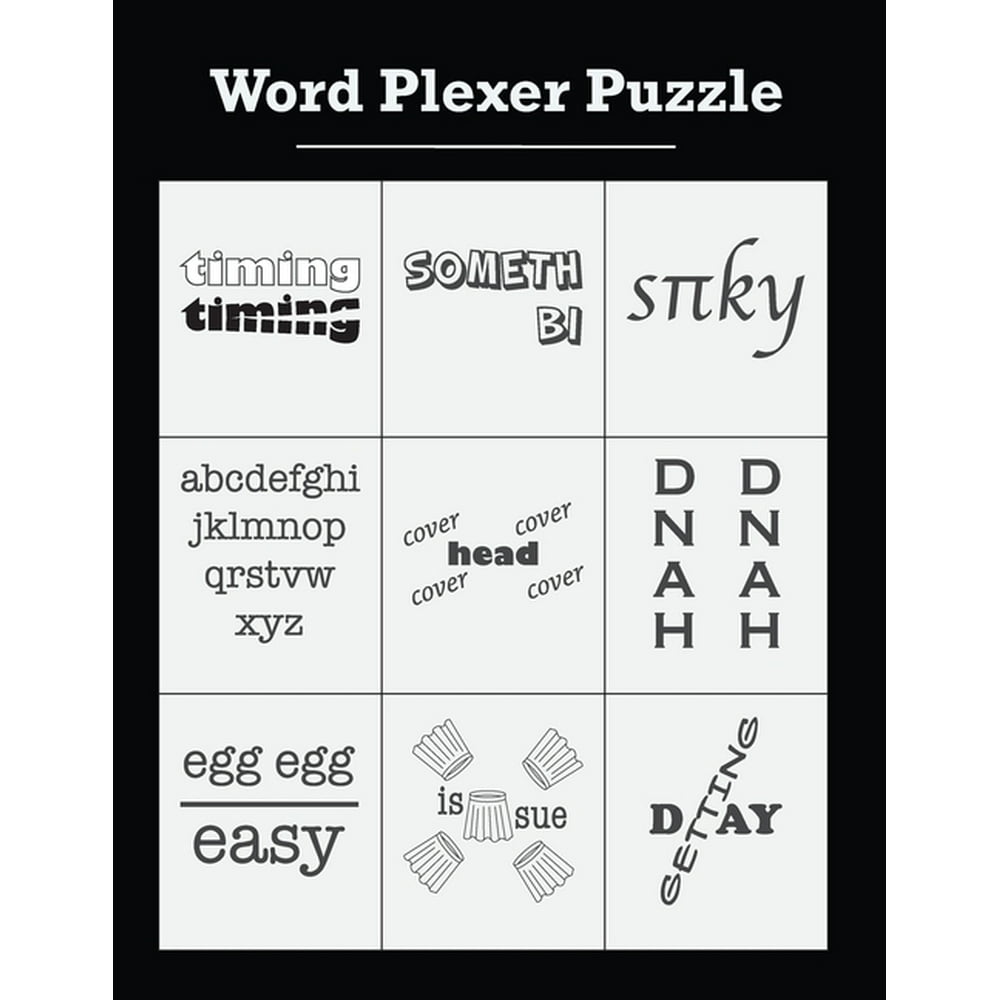 Word Plexer Puzzle Rebus Puzzles Word Phrase Games Teasers Book Large word-plexer-puzzle-rebus-puzzles-word-phrase-games-teasers-book-large