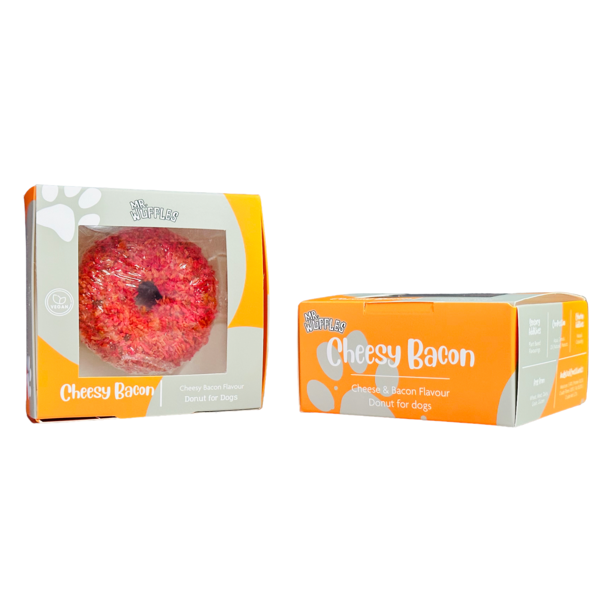 Mr WUFFles - Cheesy Bacon Vegan Donut for Dogs | Dog Birthday Treat ...