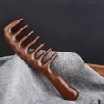 ACDANC Wide Tooth Sandalwood Comb for Curly Hair, Anti-Static Wooden ...