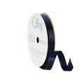 Offray Ribbon, Single Face Satin Ribbon, Navy, 3/8" x 18 feet ...