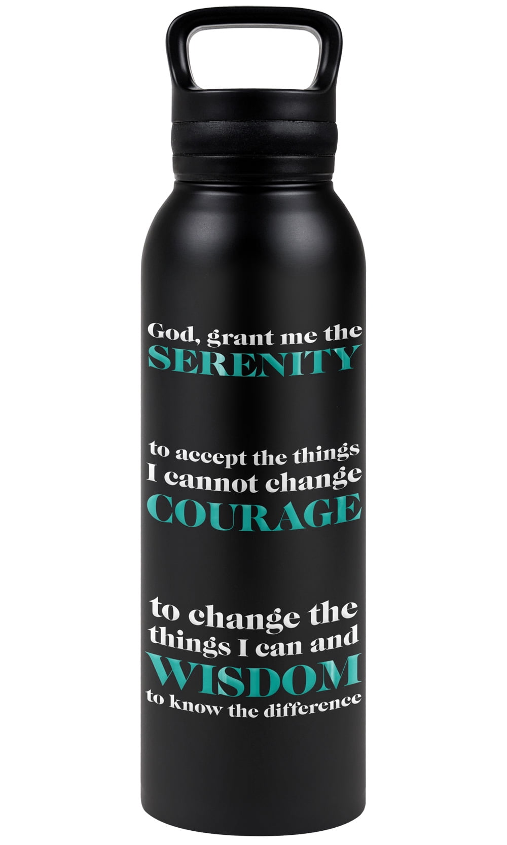 Serenity Prayer Courage Wisdom 24 oz Insulated Canteen Water Bottle ...