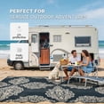 PASAMIC 6x9 ft Outdoor Rug Waterproof, Reversible Plastic Straw Patio ...