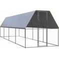 Galvanized Steel Chicken Cage Outdoor Hen House with Water-Resistant ...