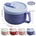 CSSJKYJ 50.73oz Microwave Soup Bowl Containers with Lids, Wheat Straw ...