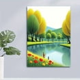 A Tranquil And Delightful Landscape Artwork, Canvas Print for Walls ...