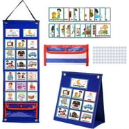 Circle Learning Time Center Pocket Chart Calendar Set Kids Children ...