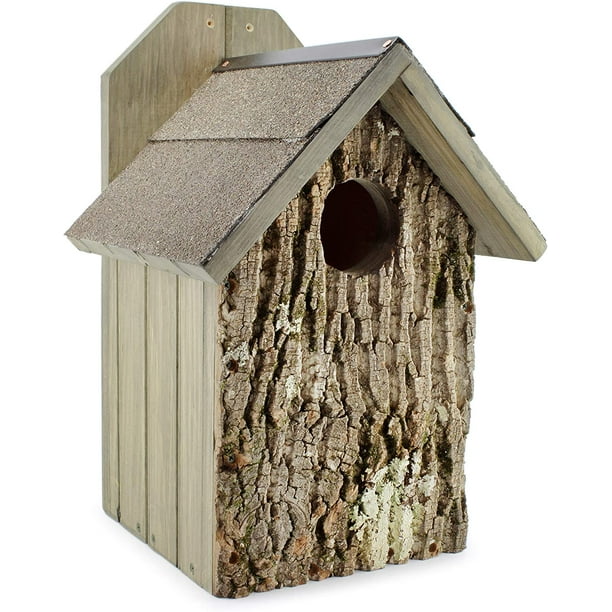 Uncle Dunkels Premium Screech Owl House; Rustic Handmade Owl Nesting ...