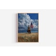 Affixzi Cowboy Holding American Flag Poster | Western Print, Unframed ...