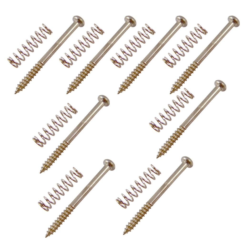 8 Pieces Iron Humbucker Double Pickup Frame Screws For Electric Bass ...