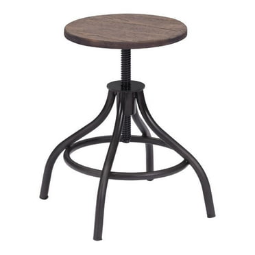 Plato Stool Rustic Wood - Walmart.com