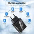 4-Port USB Quick Charger – Digital Display Travel Charger, 4 Devices ...