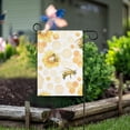 Bee Yellow Leaf Blossom Garden Flag Double Sided 12 x 18/28 x 40 Inch ...