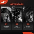 A-Premium Pair Front Inner Fenders Liner Splash Shield Set with Clips ...
