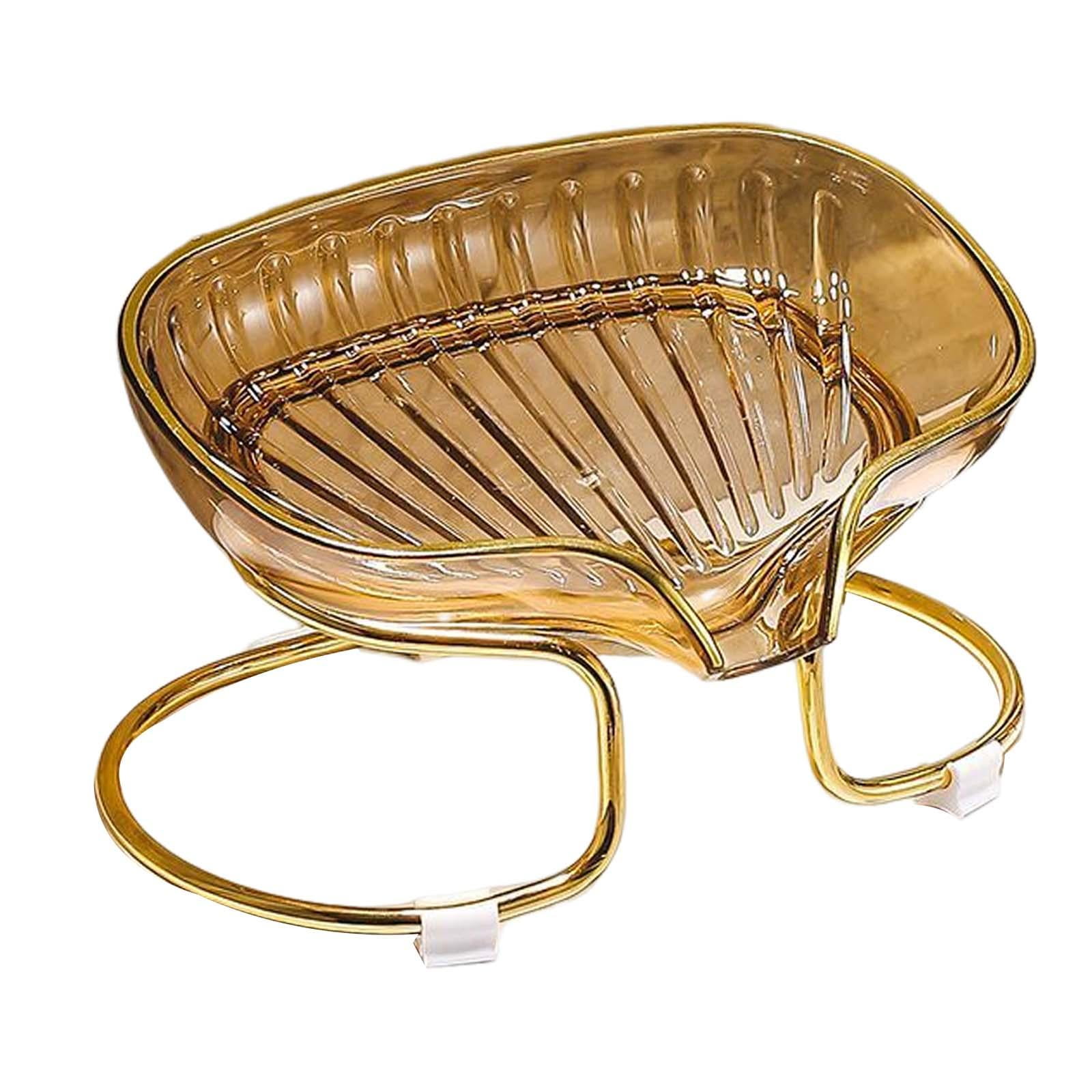 Self Draining Soap Dish with Drain Soap Dish Holder for Sink Bathroom ...