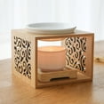 Ceramic Tea Light Holder, Essential Oil Burner Candle Diffuser Home ...