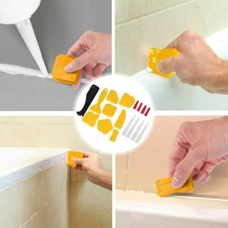 Loewten Sealant Finishing Tools,17Pcs/Set Plastic Sealant Spreader ...