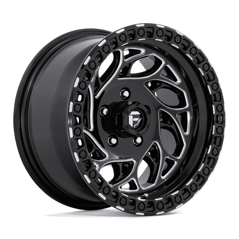 18x9 Fuel Off-Road D840 Runner OR Gloss Black Milled Wheel 6x5.5 (-12mm ...