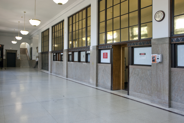 Print: Exterior, Alexander Pirnie Federal Building, Utica, New York ...