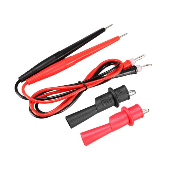 Uxcell 10A Banana Plug Digital Multimeter Probe Test Leads Cable 4 in 1 ...
