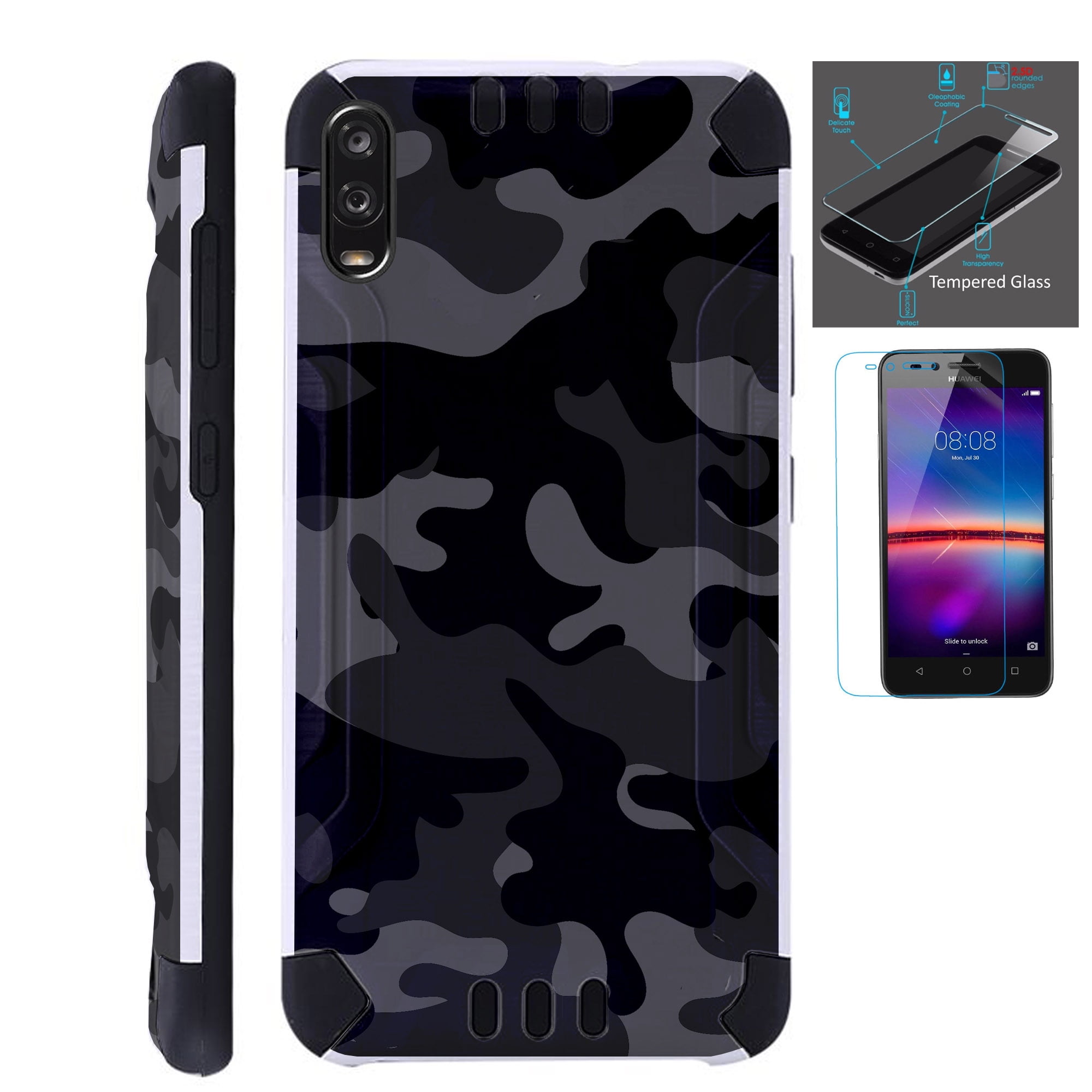 WORLD ACC Combat Guard Phone Case Compatible with TCL A2X + Screen ...