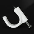 Homena 400pc Round Cable Clips With Nail 8mm Cord Holder Wall Mount ...