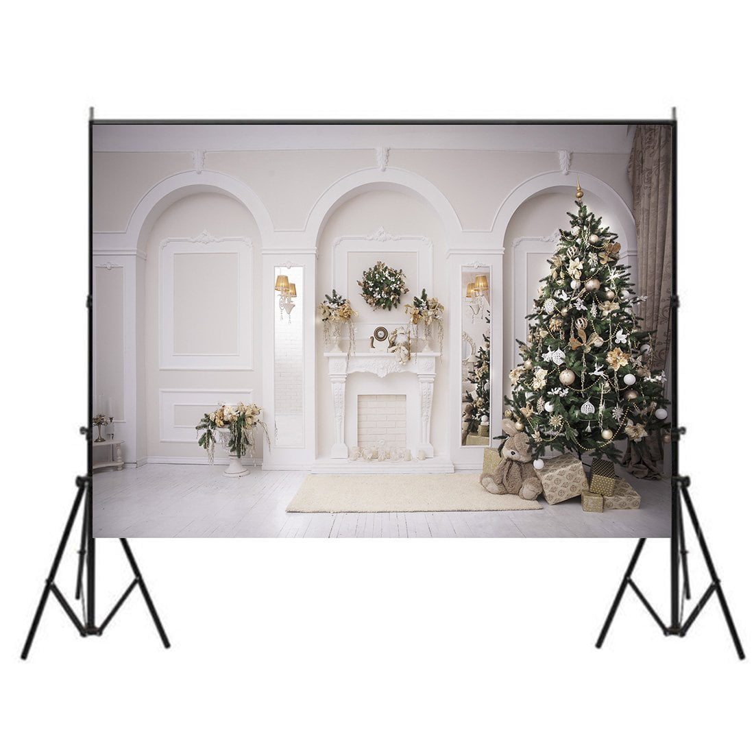 GreenDecor Polyster 7x5ft Backdrops for Photography Christmas Tree Gift ... GreenDecor Polyster 7x5ft Backdrops for Photography Christmas Tree Gift ...