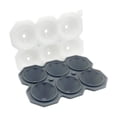 Diamond Chilling Mold Set (7.1x5.1x1.8 Inch), Silicone Six Cavity Ice ...