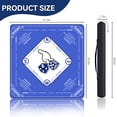 American Mah Jongg Mat with Charleston Rules, 31.5"x31.5" Non-Slip ...