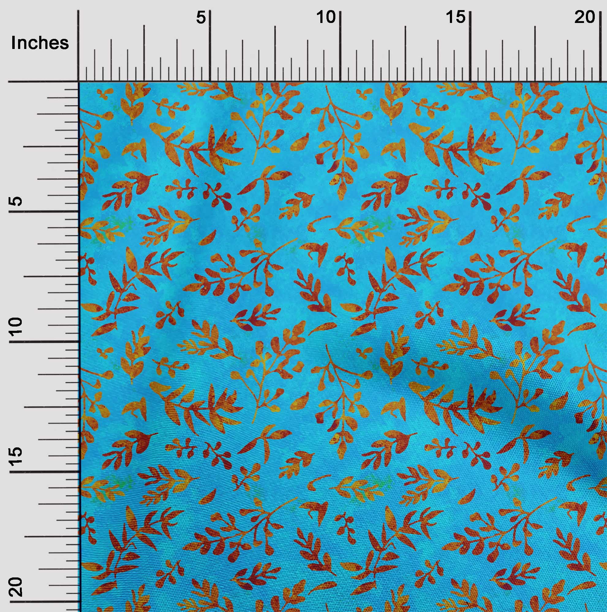 oneOone Cotton Silk Aqua Blue Fabric Batik Dress Material Fabric Print ...