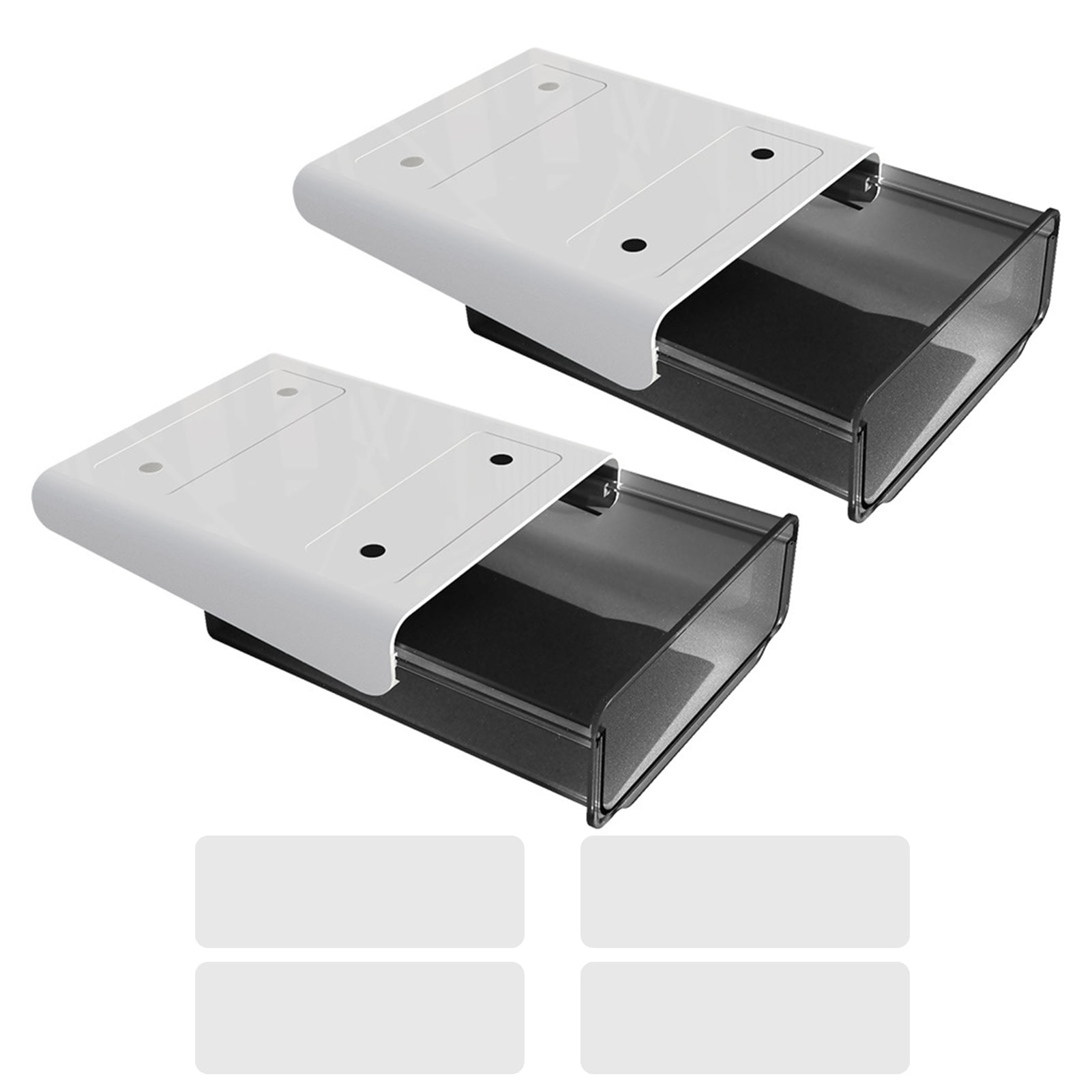 Home Under Desk Self Adhesive Pencil Tray Drawer Save Space Storage ...