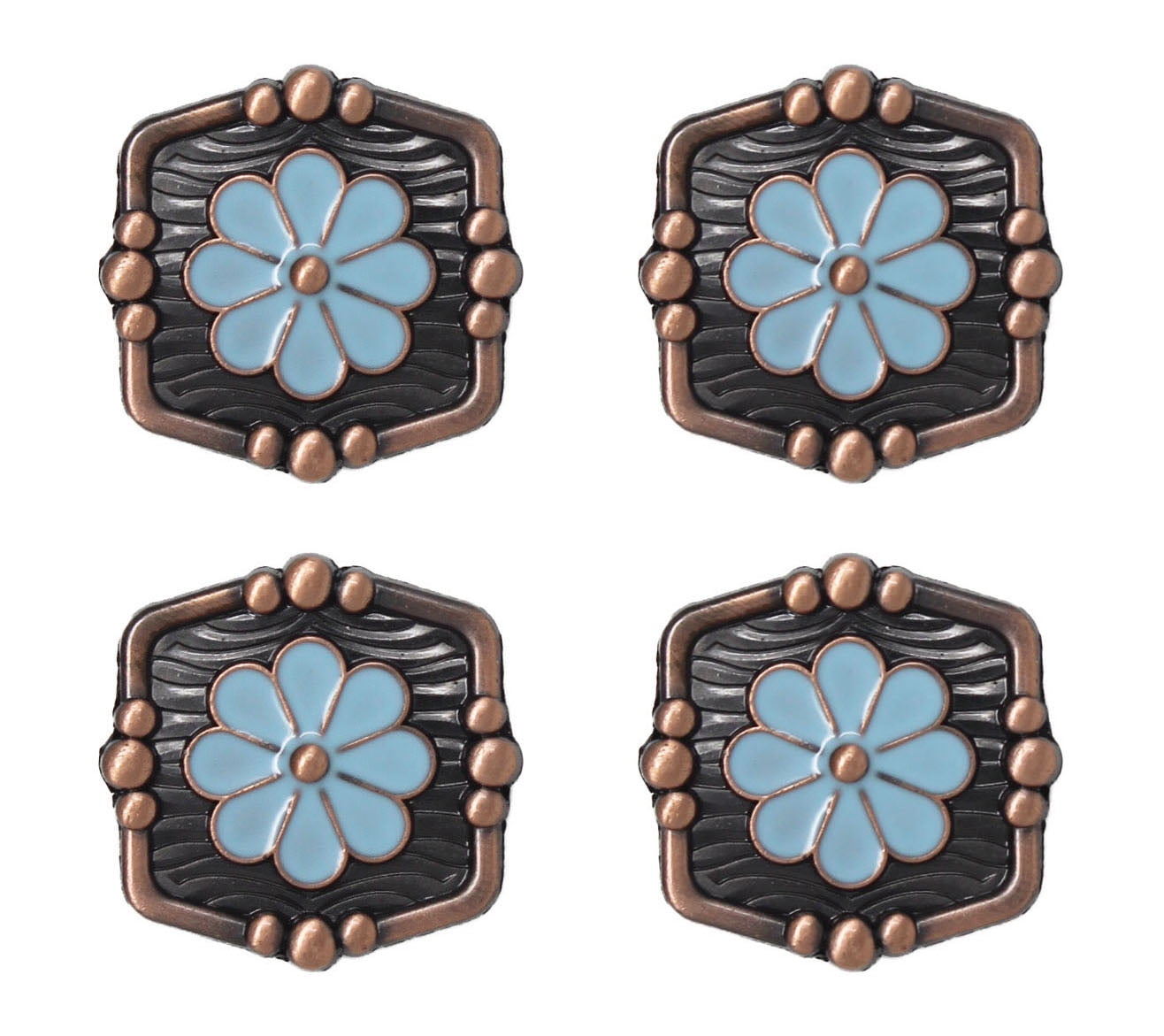 Set of 4 Screw Back Conchos Western Saddle 1-1/4" Co606 - Walmart.com