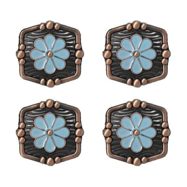 Set of 4 Screw Back Conchos Western Saddle Tack Bridle Bags Belts 1-1/4 ...