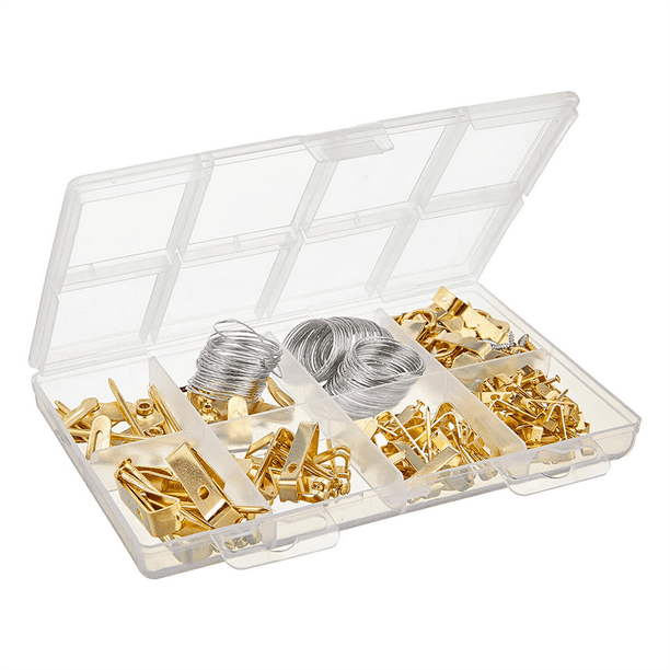 Picture Hanging Assortment Kit, Heavy Duty Wire Picture Hanging 220 ...